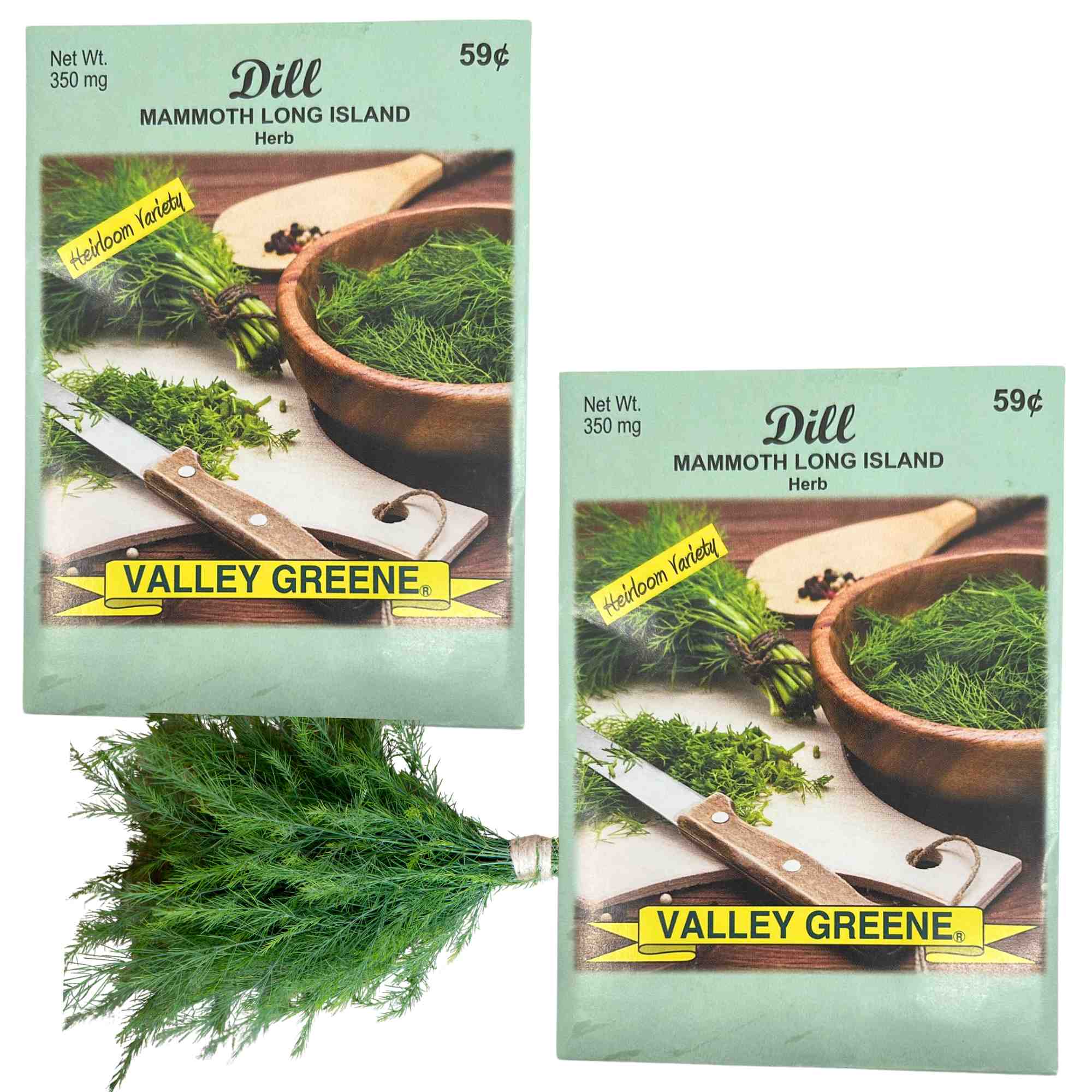 Valley Greene 350g Dill Mammoth Long Island Seeds: 2 Pack – 99Everything