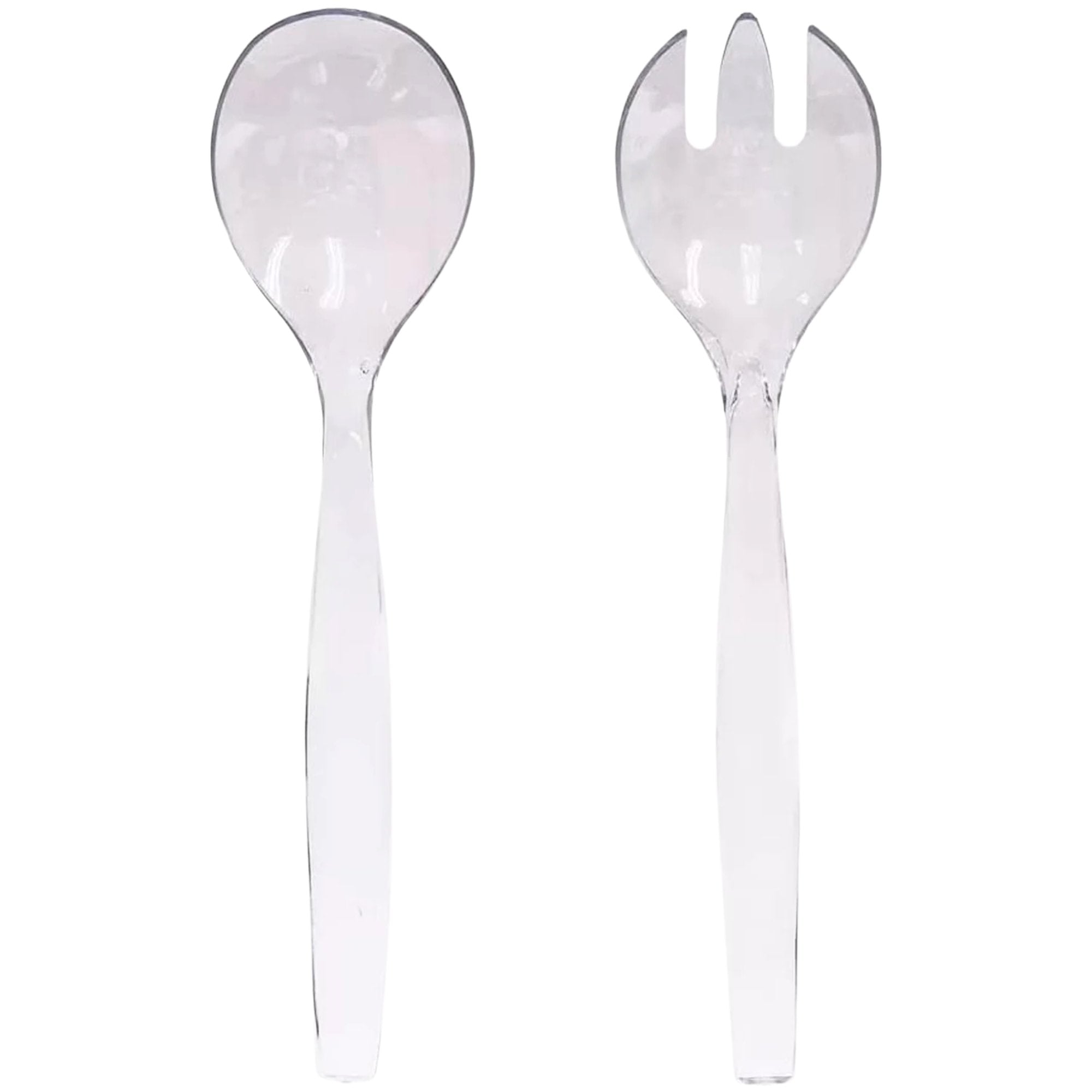 Disposable Clear Plastic 10" Serving Utensils- 2 Pack – 99Everything