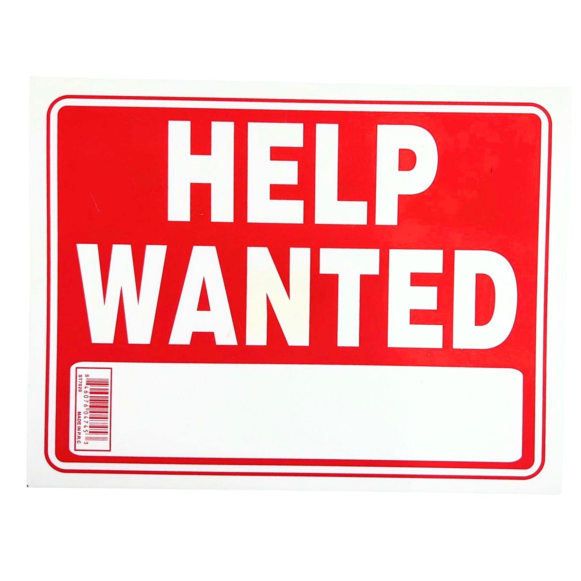 9"X12" "HELP WANTED" Plastic Signage Sign-1CT – 99Everything